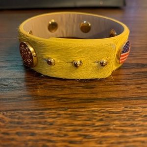 Rustic Cuff | Jewelry | Rustic Cuff Genuine Yellow Leather Cuff | Poshmark